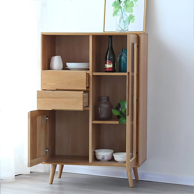 Corrigan Studio® Modern Minimalist Solid Wood Multi-Purpose Storage Cabinet | Wayfair